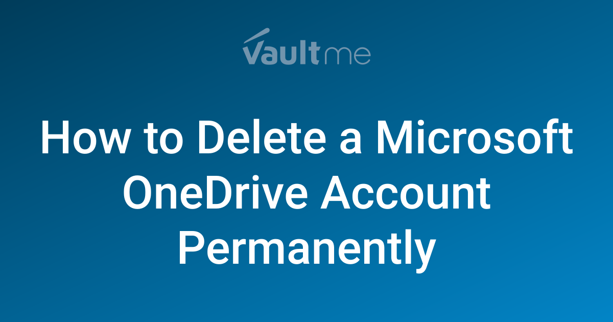 How to Delete OneDrive